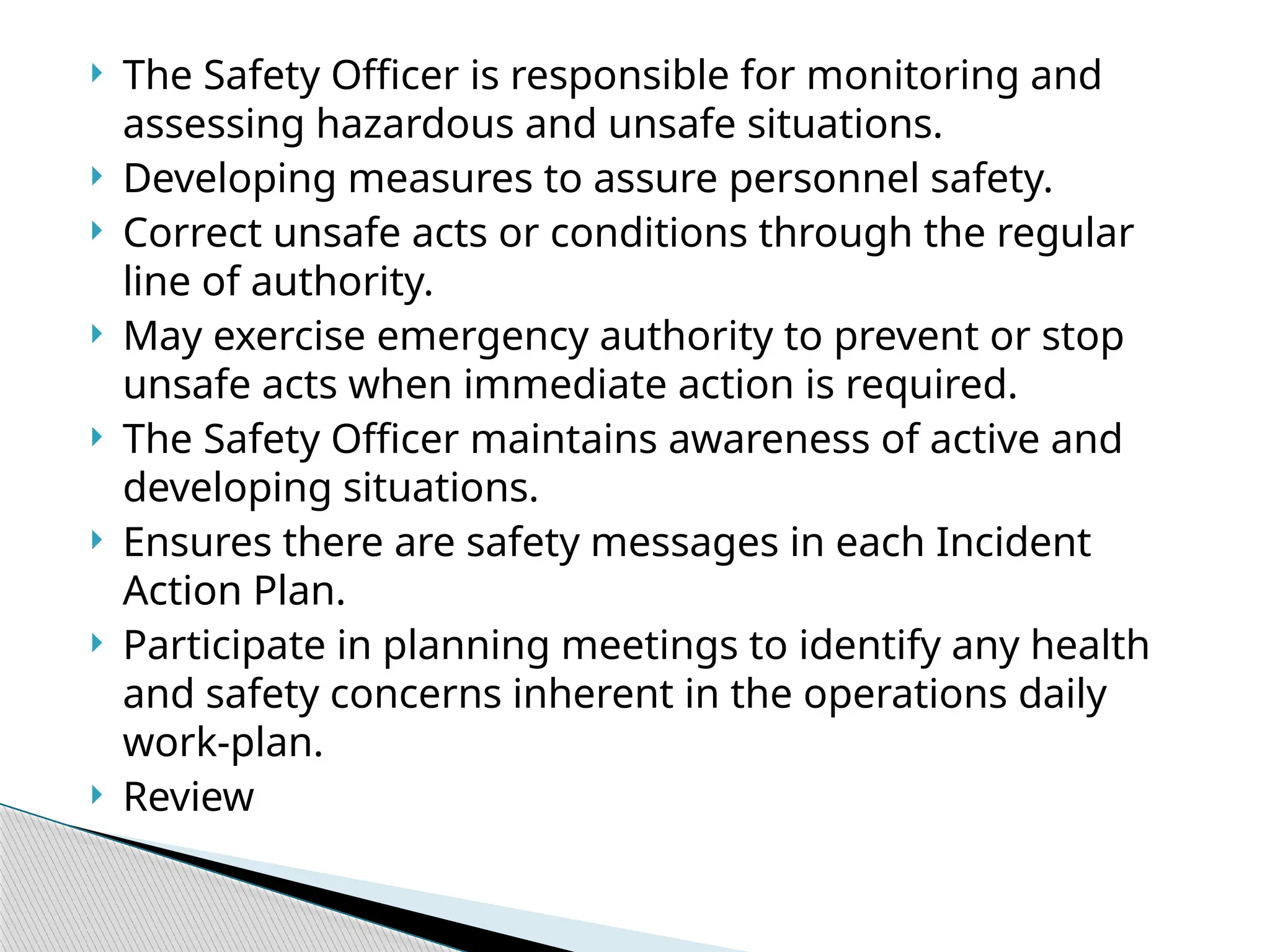 Role-and-Responsibilty-of-Safety-Officer | PPTX