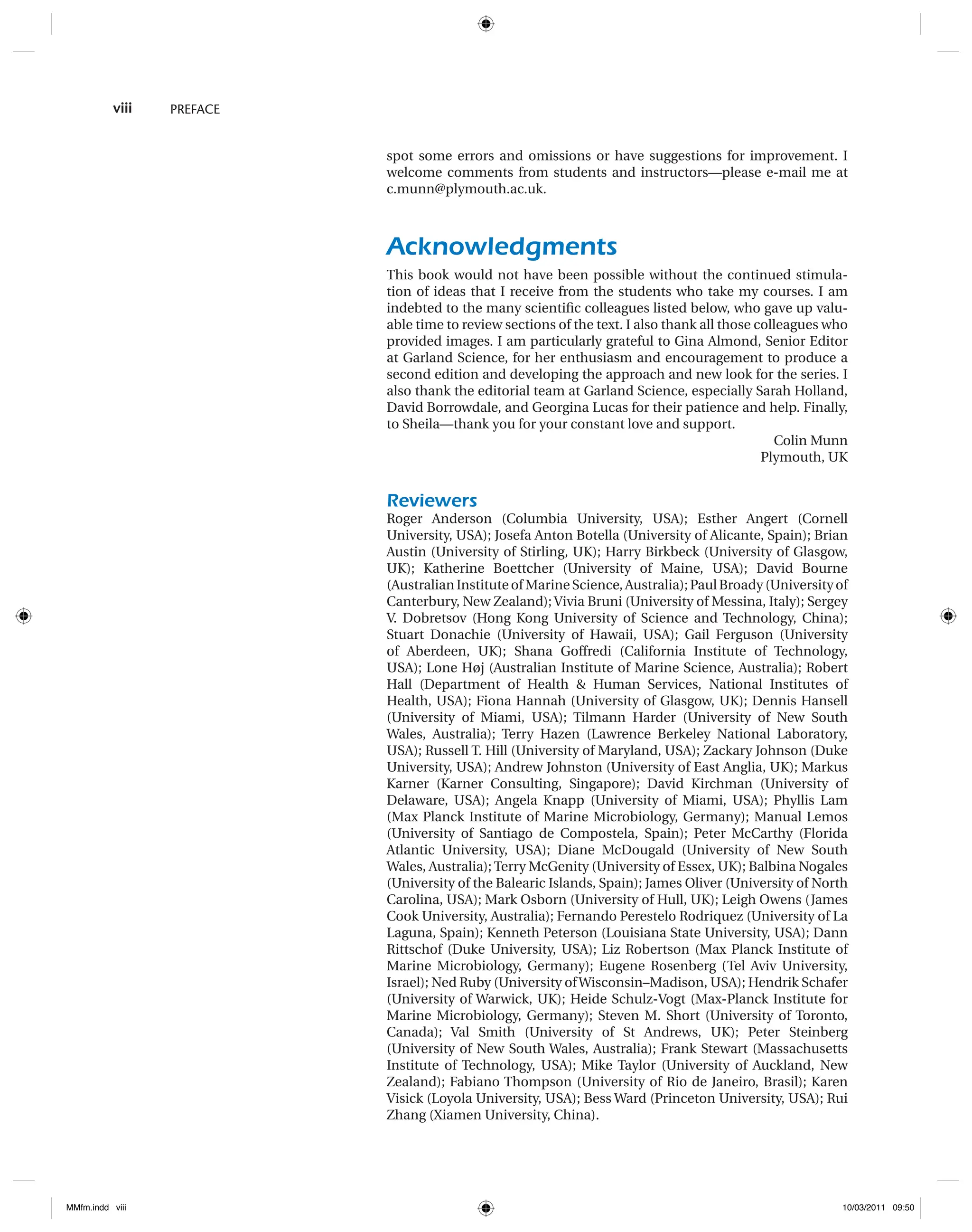 Marine microbiology ecology applications Second Edition Munn | PDF