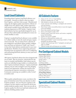 Lead-Lined Cabinetry Brochure | PDF