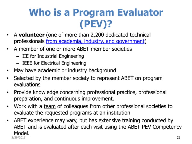 Preparing for ABET EAC Evaluation Visit r032916 | PPTX