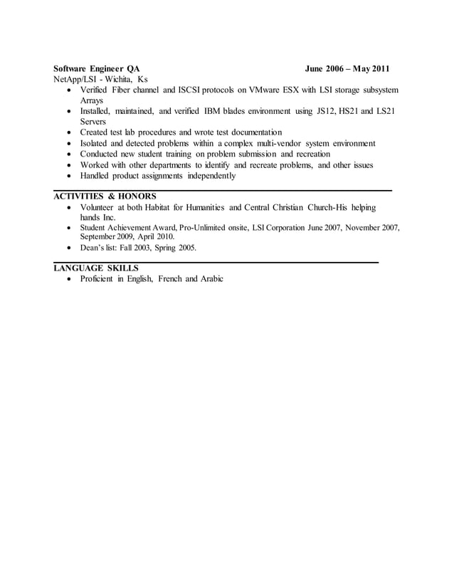 YassineSadkhiResume | DOCX | Computing | Technology & Computing