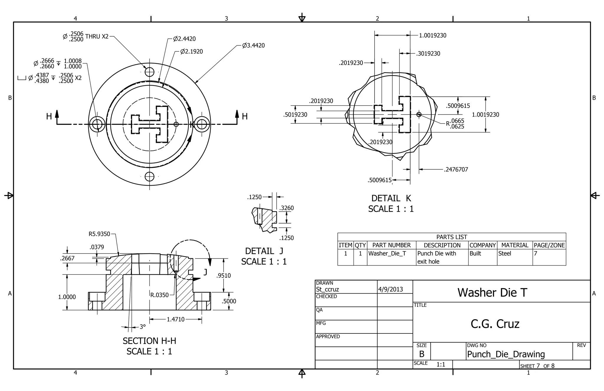 Punch_Die_Drawing1-8 | PDF