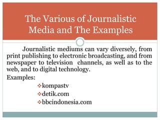 journalism 2 | PPT