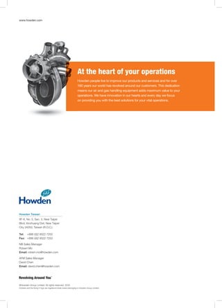 Howden Taiwan_Compressors_Div_brochure_A4 | PDF