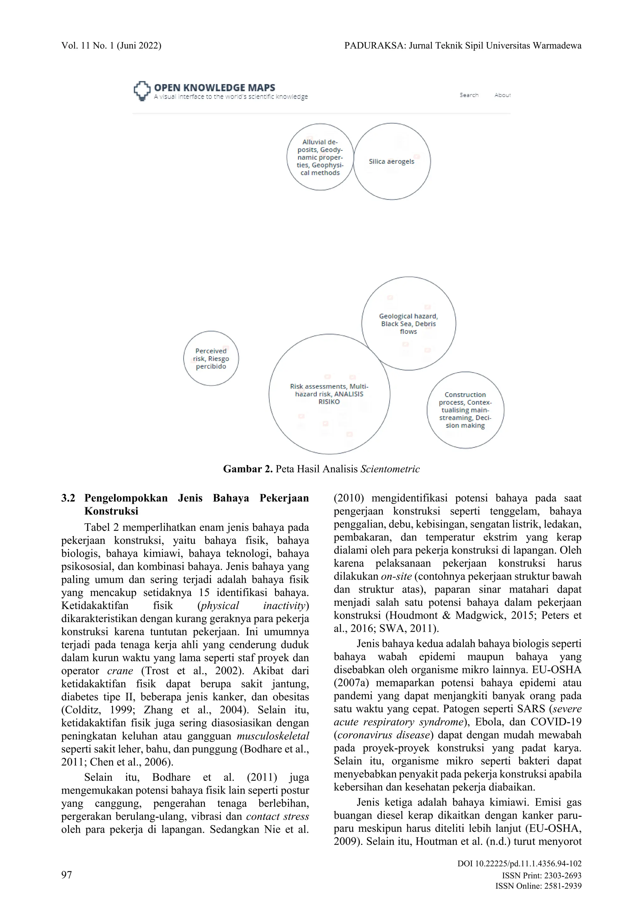 Iidentifikasi bahaya kerja kontruksi dan | PDF