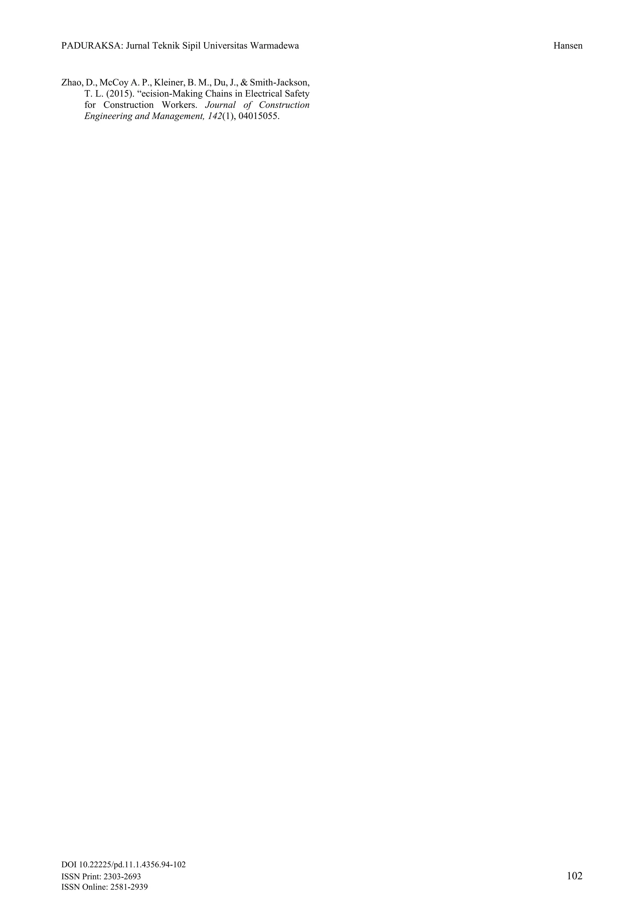 Iidentifikasi bahaya kerja kontruksi dan | PDF