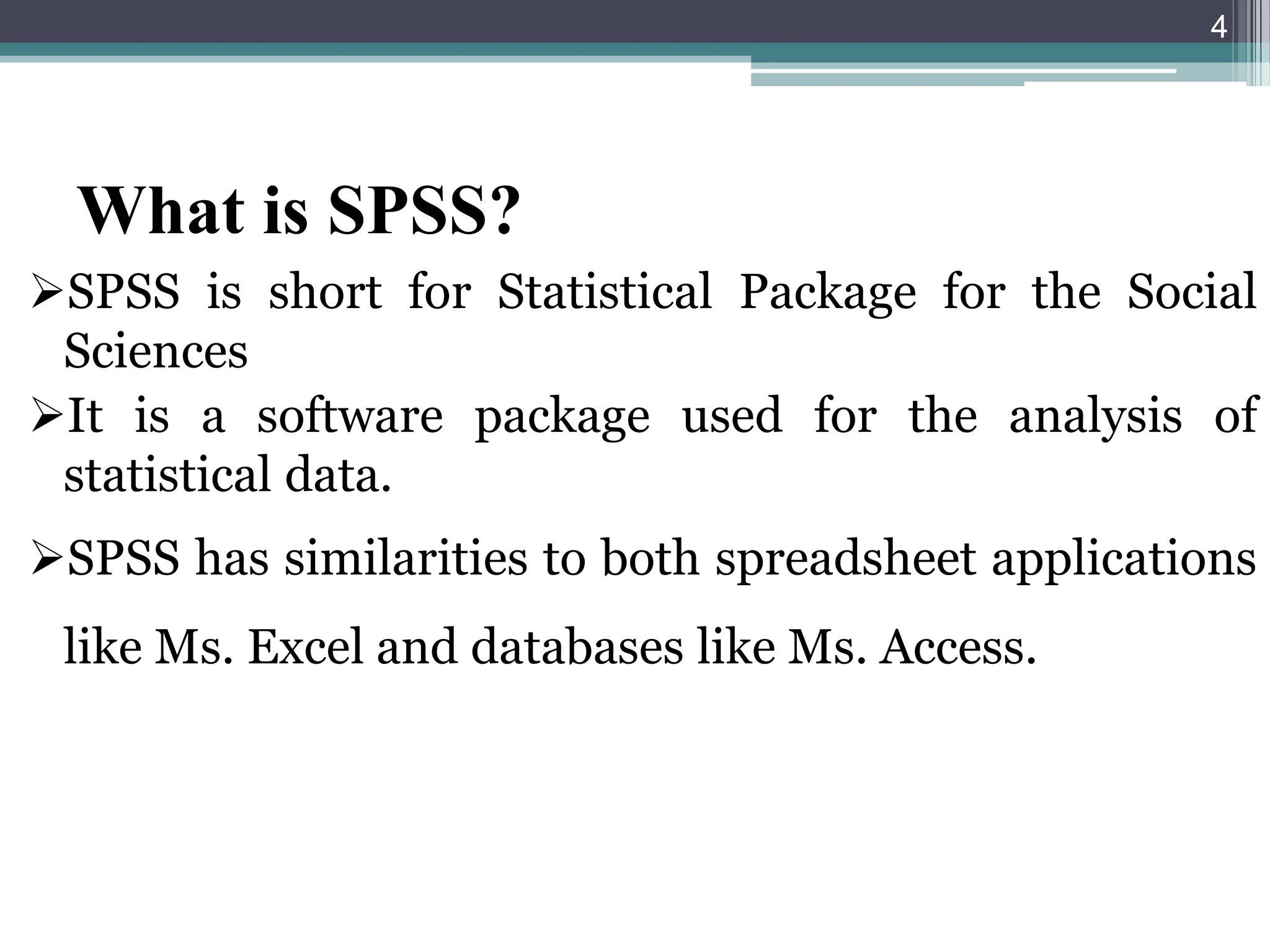 INTRODUCTION TO SPSS by Tukwatanise Raymond | PPT