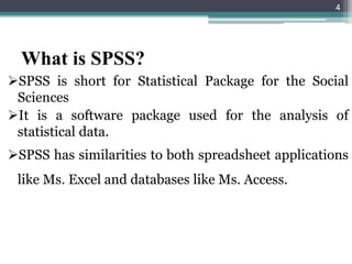 INTRODUCTION TO SPSS by Tukwatanise Raymond | PPT
