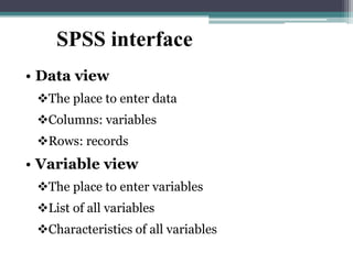 INTRODUCTION TO SPSS by Tukwatanise Raymond | PPT