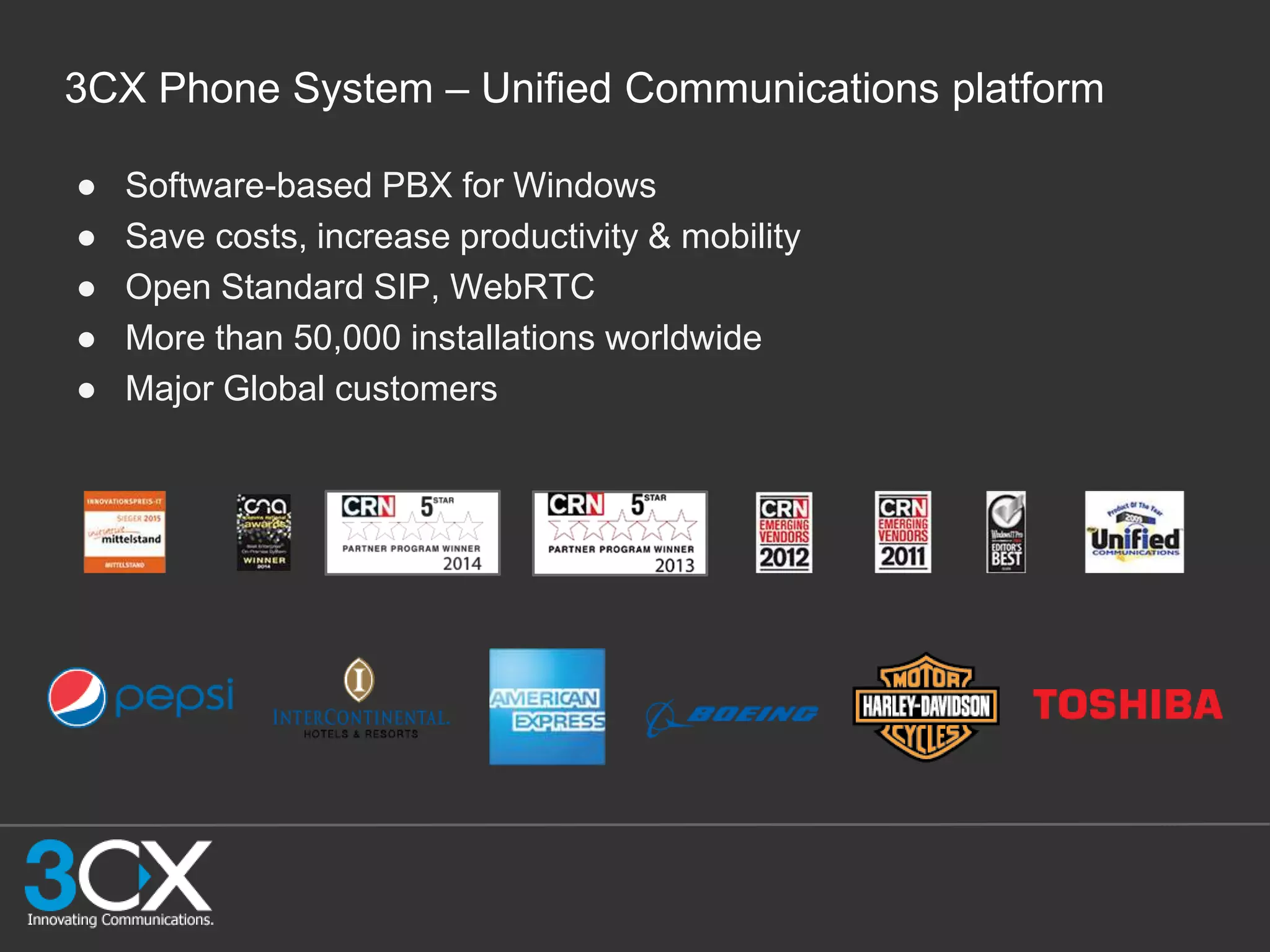 3CX Sales Presentation English | PPTX