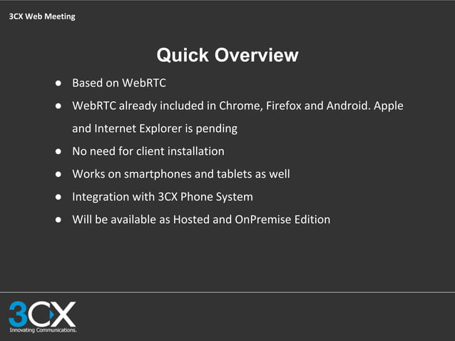 3CX Sales Presentation English | PPTX