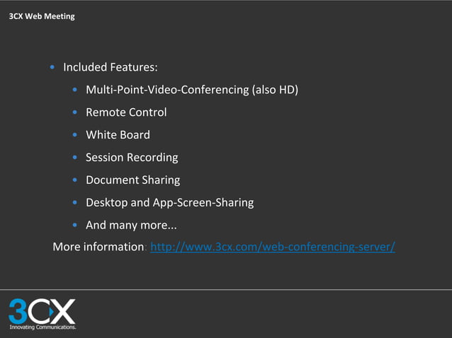 3CX Sales Presentation English | PPTX