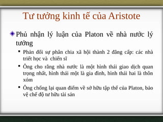 BÀI GIẢNG TƯ TƯỞNG KINH TẾ THỜI CỔ ĐẠI VÀ TRUNG CỔ | PDF