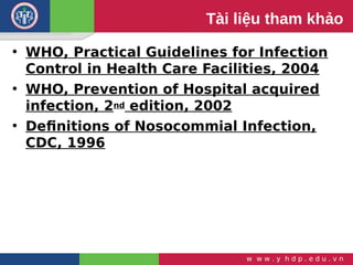 BÀI GIẢNG VỆ SINH BỆNH ViỆN | PDF