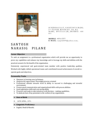 CV - Santosh | DOCX