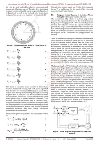 Speed Control System of Induction Motor by using Direct Torque Control Method used in Escalator ...