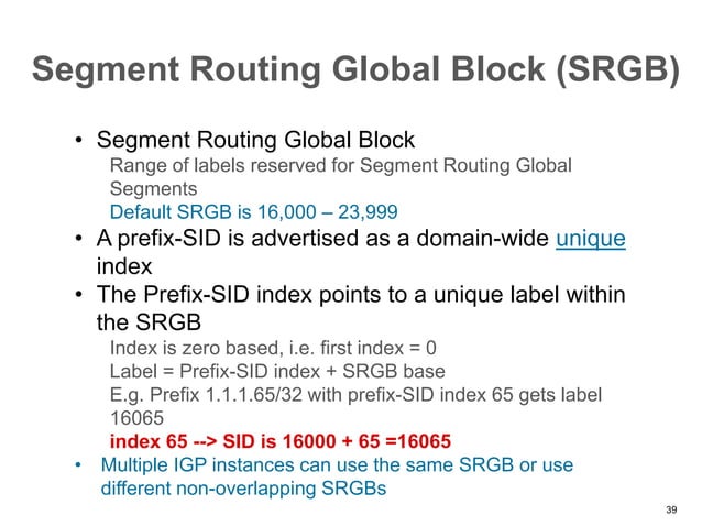 MENOG-Segment Routing Introduction | PPTX