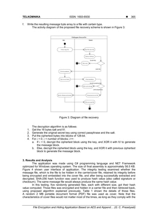 File Encryption and Hiding Application Based on AES and Append Insertion Steganography | PDF ...