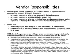 LEARN CHI National Vendor Access Policy Presentation Clark FINAL | PPTX