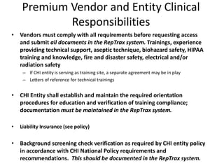 LEARN CHI National Vendor Access Policy Presentation Clark FINAL | PPTX