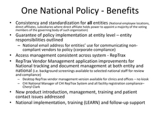 LEARN CHI National Vendor Access Policy Presentation Clark FINAL | PPTX