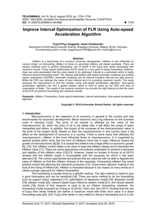 Improve Interval Optimization of FLR Using Auto-speed Acceleration Algorithm | PDF