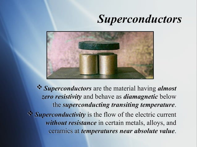 presentation on superconductors materials.ppt