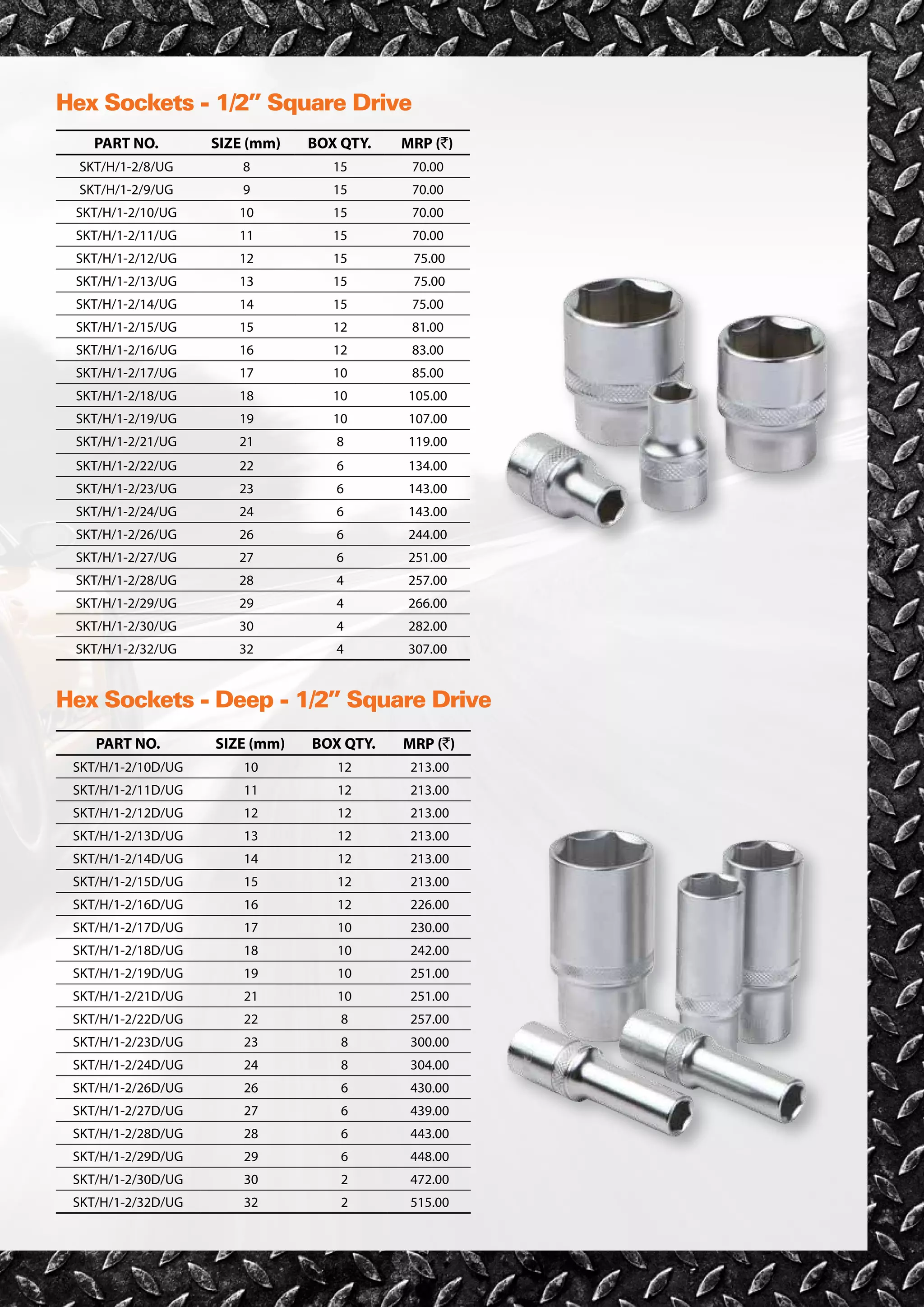 Groz Socket & Socket Sets Catalogue | PDF | Computer Peripherals ...