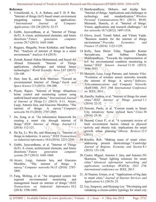 Internet of Things (Iot) Based Smart Environment and its Applications | PDF