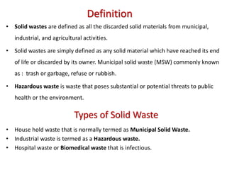 solid waste management | PPTX