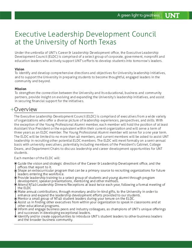 UNT ELDC Exec Summary