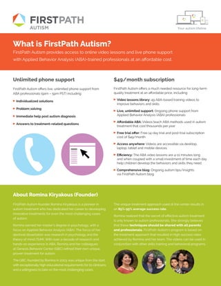 FirstPath-Autism-Intrduction | PDF