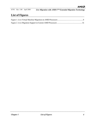 Live Migration with AMD-V™ Extended Migration Technology | PDF