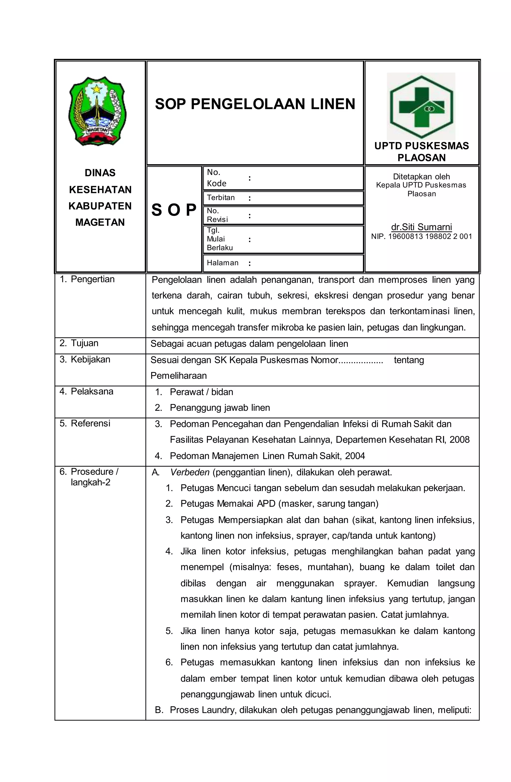 437986103-Sop-Pengelolaan-Linen.doc