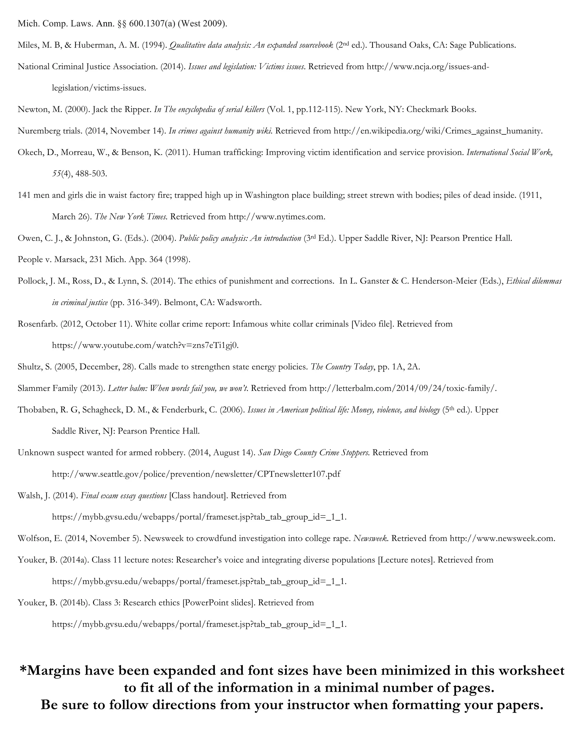 APA Cheat Sheet | PDF