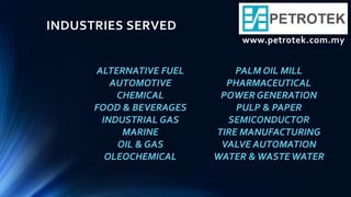 PETROTEK SDN BHD - COMPANY PROFILE & PRODUCTS | PDF