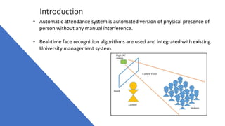 Automatic Attendance System using Deep Learning | PPTX