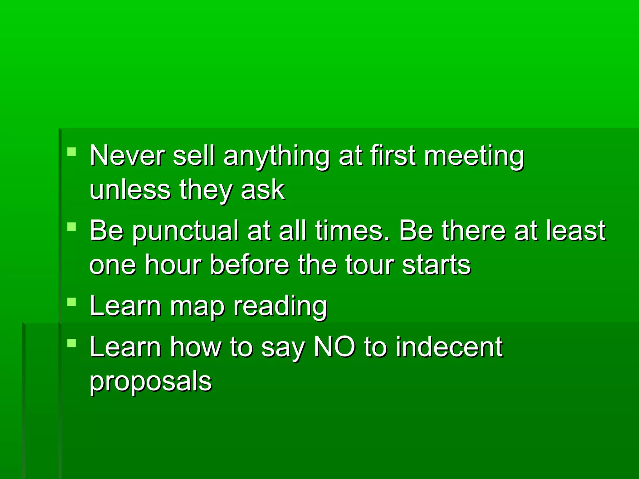 Tour Guiding Technique | PPT