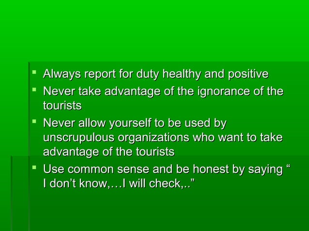 Tour Guiding Technique | PPT | Travel Preparation and Advice | Travel