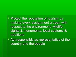 Tour Guiding Technique | PPT