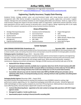 Mills, Art - Resume 2 | PDF