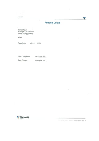 PersonalProfile | PDF