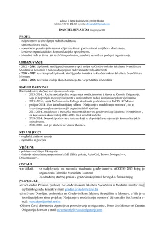 CV_DANIJEL_BEVANDA | PDF
