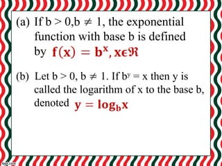 Limits of Exponential Logarithmic And Trigonometric Functions.ppt