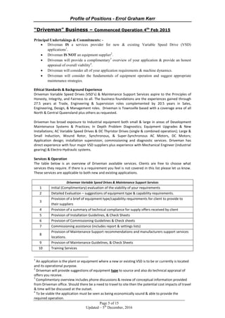 Resume of Errol Graham Kerr (5-12-2016) | PDF