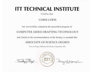 ITT Tech-Diploma-Associates Degree | PDF