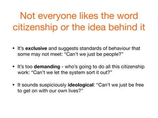 There can be no inclusion without citizenship | PDF