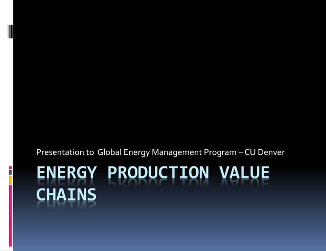 Value & Supply Chains | PDF