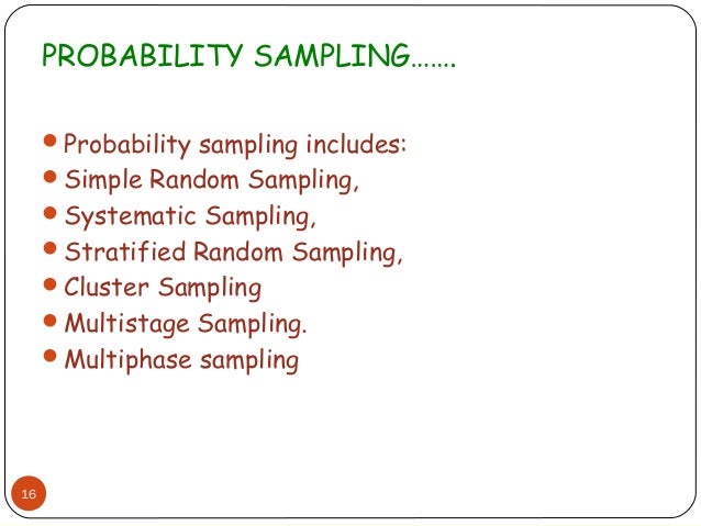 Sampling Methods