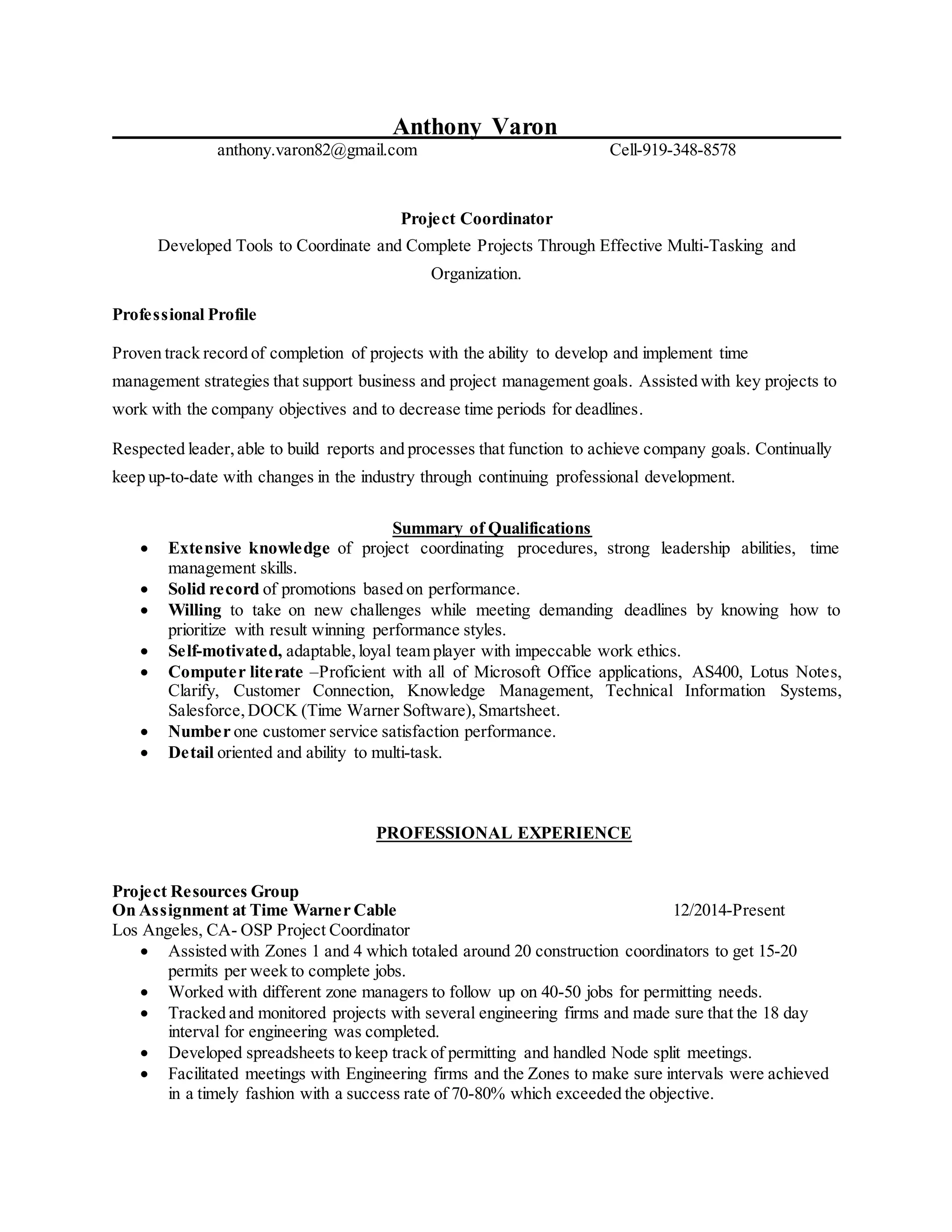 AVResumeUpdatedNC | DOCX